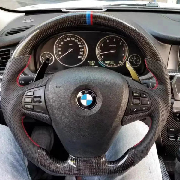 TTD Craft BMW X3 F25/ X4 F26 / X5 F15 / X6 F16 Carbon Fiber Steering w ...