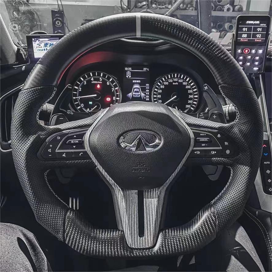 TTD Craft For Infiniti 2017-2024 Q60 Carbon Fiber Steering Wheel – TTD ...