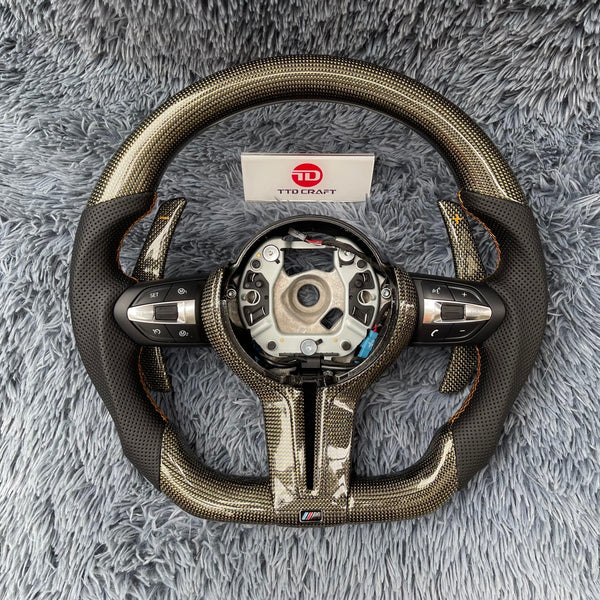 TTD Craft BMW M5 M6 F10 F06 F12 F01 F02 F03 F04 Carbon Fiber Steering