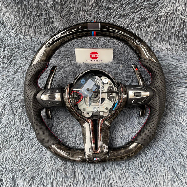 TTD Craft BMW M5 M6 F10 F06 F12 F01 F02 F03 F04 Carbon Fiber Steering ...