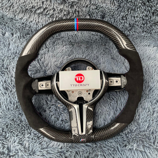 TTD Craft BMW M5 M6 F10 F06 F12 F01 F02 F03 F04 Carbon Fiber Steering ...
