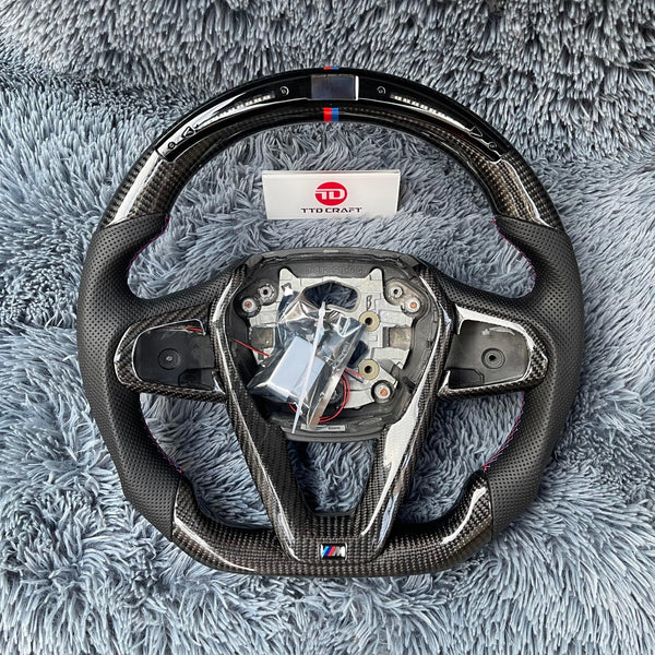 TTD Craft BMW G20 G30 G31 G01 G02 G11 G12 F30 I4 Carbon Fiber Steering ...